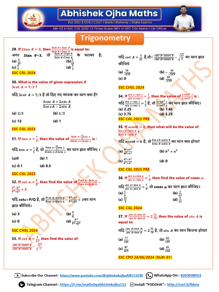 Trigonometry (day 02) | PDF