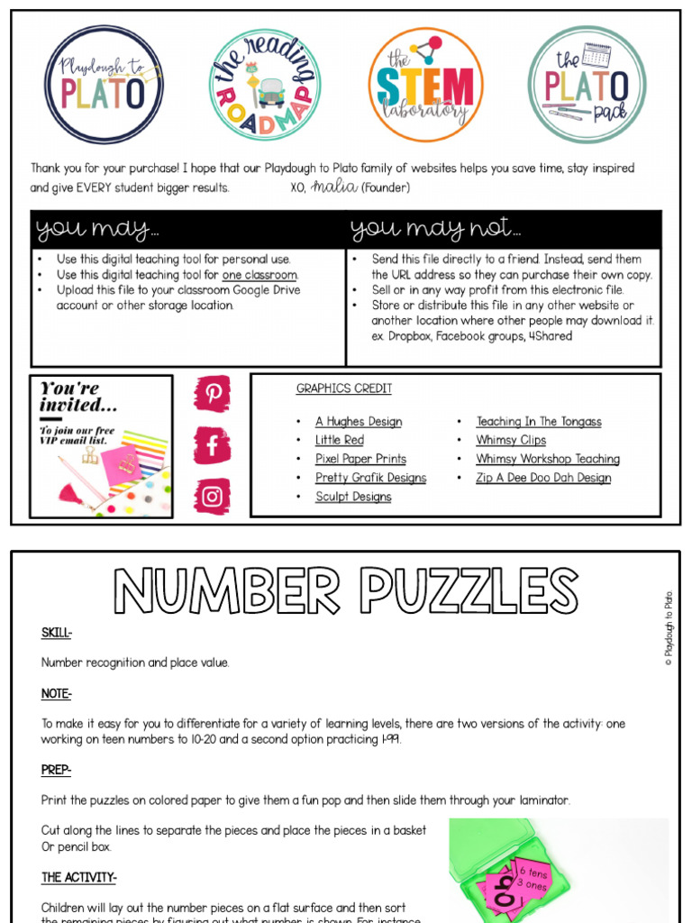 Jumpstart Your 2021 Place Value Center | PDF | Puzzles