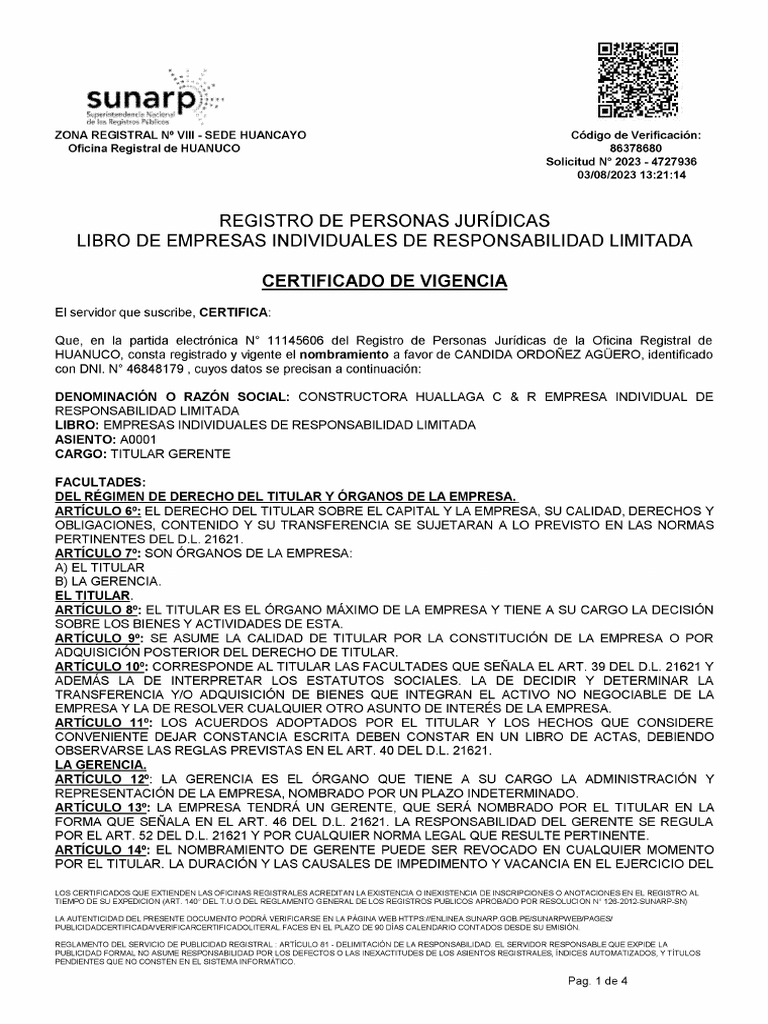 vigencia huallaga 0808 | PDF