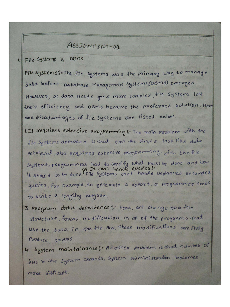 DBMS Assignment | PDF