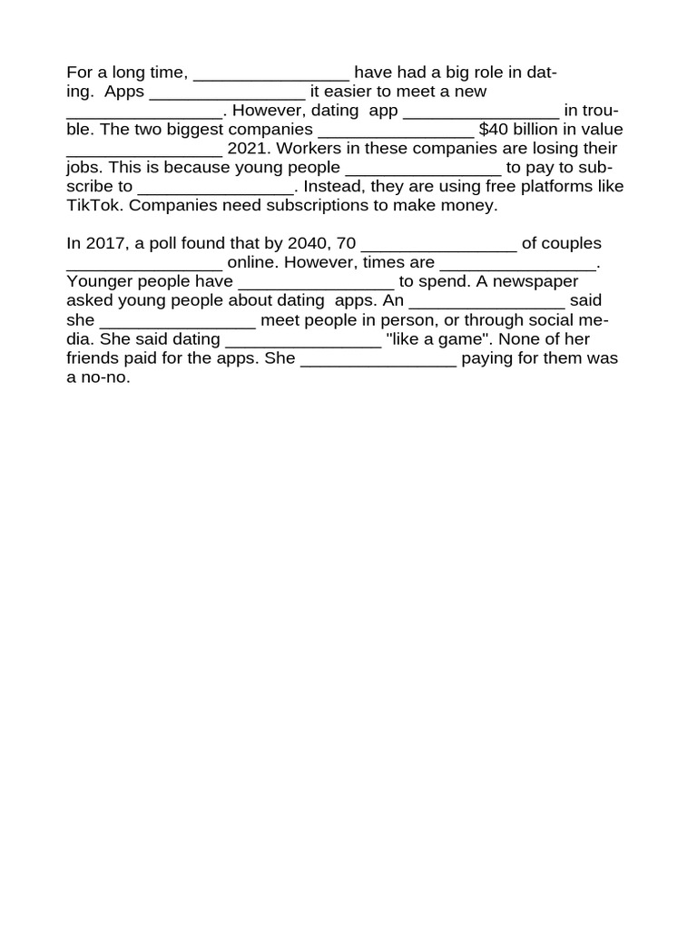 Dating Level 1 | PDF
