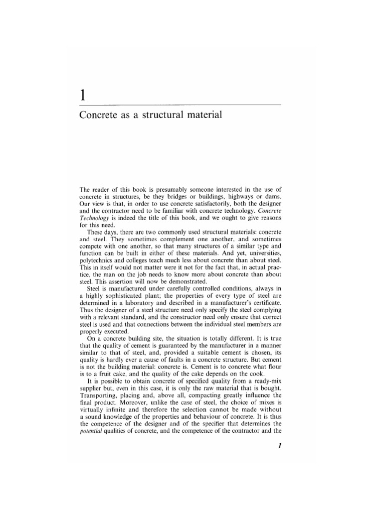 CTAMN1-Concrete As A Structural Material | PDF