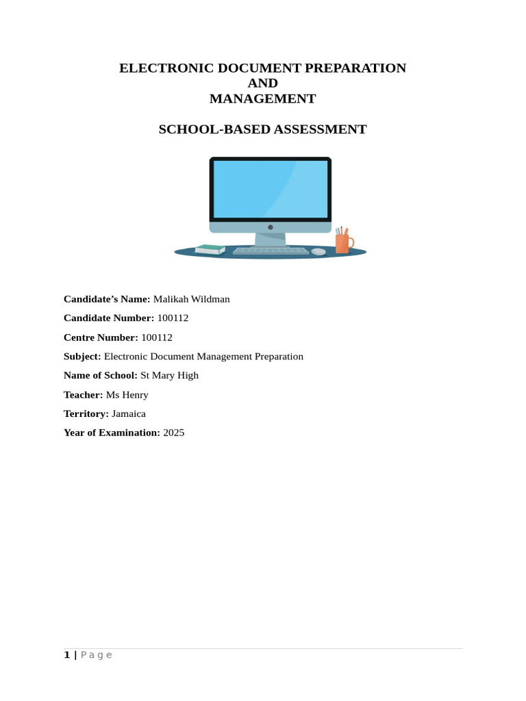 EDPM PORTFOLIO Malikah Wildman | PDF | Telephone | Telephony