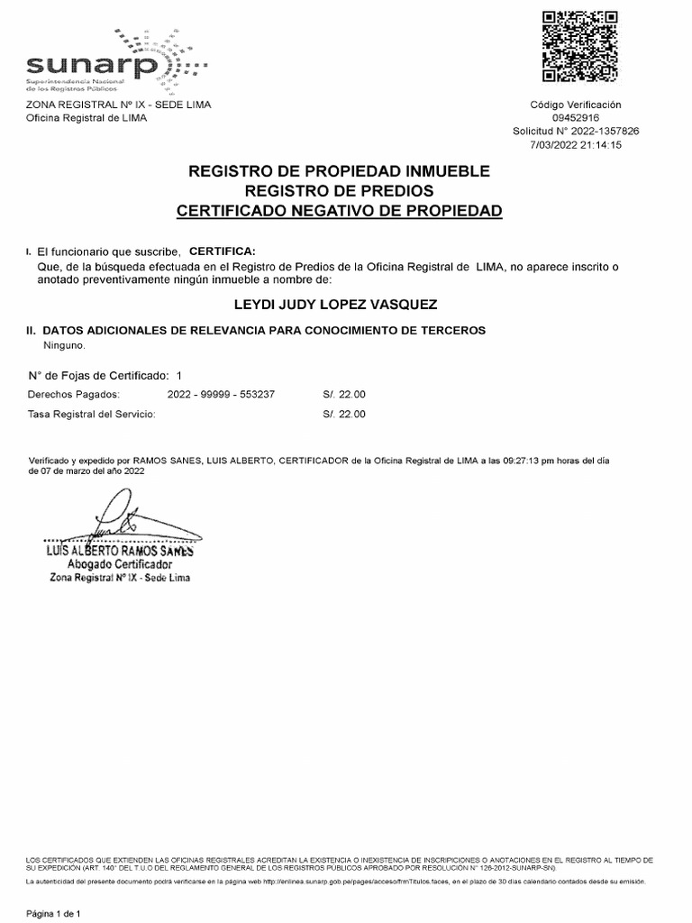Certificado Leydi | PDF