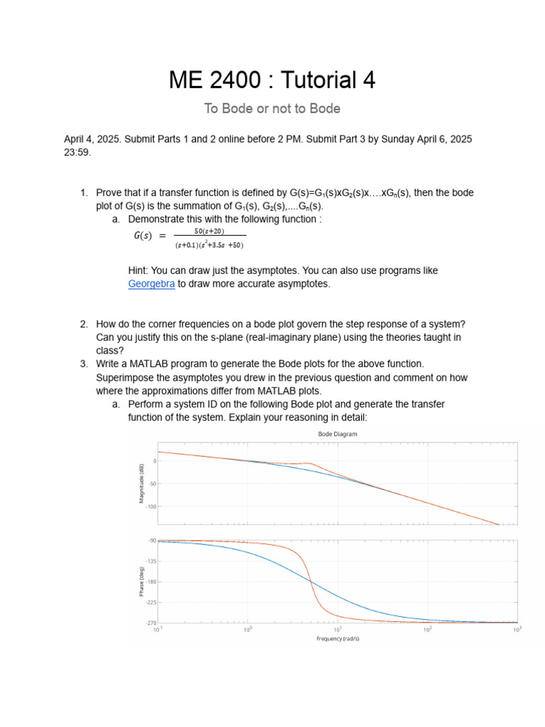 Bode Plot Analysis and MATLAB Tutorial | PDF