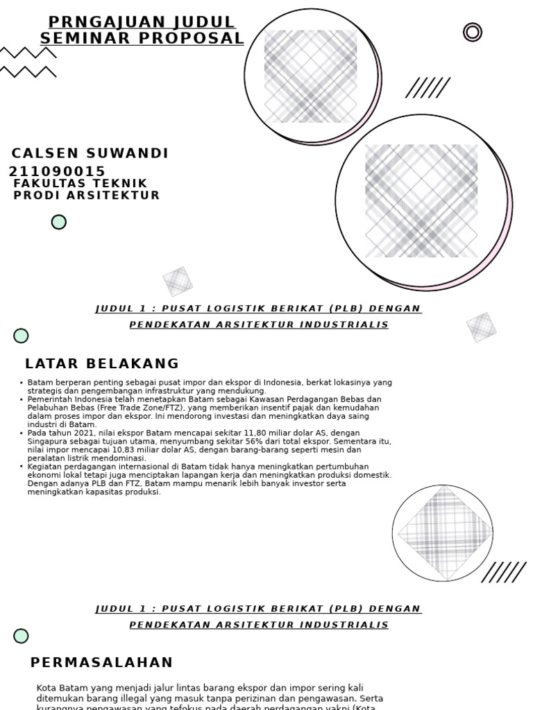 Pengajuan Judul Seminar Proposal | PDF