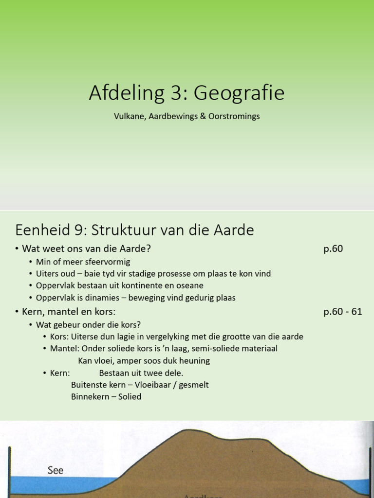Geografie Vulkane Aardbewings Oorstromings | PDF