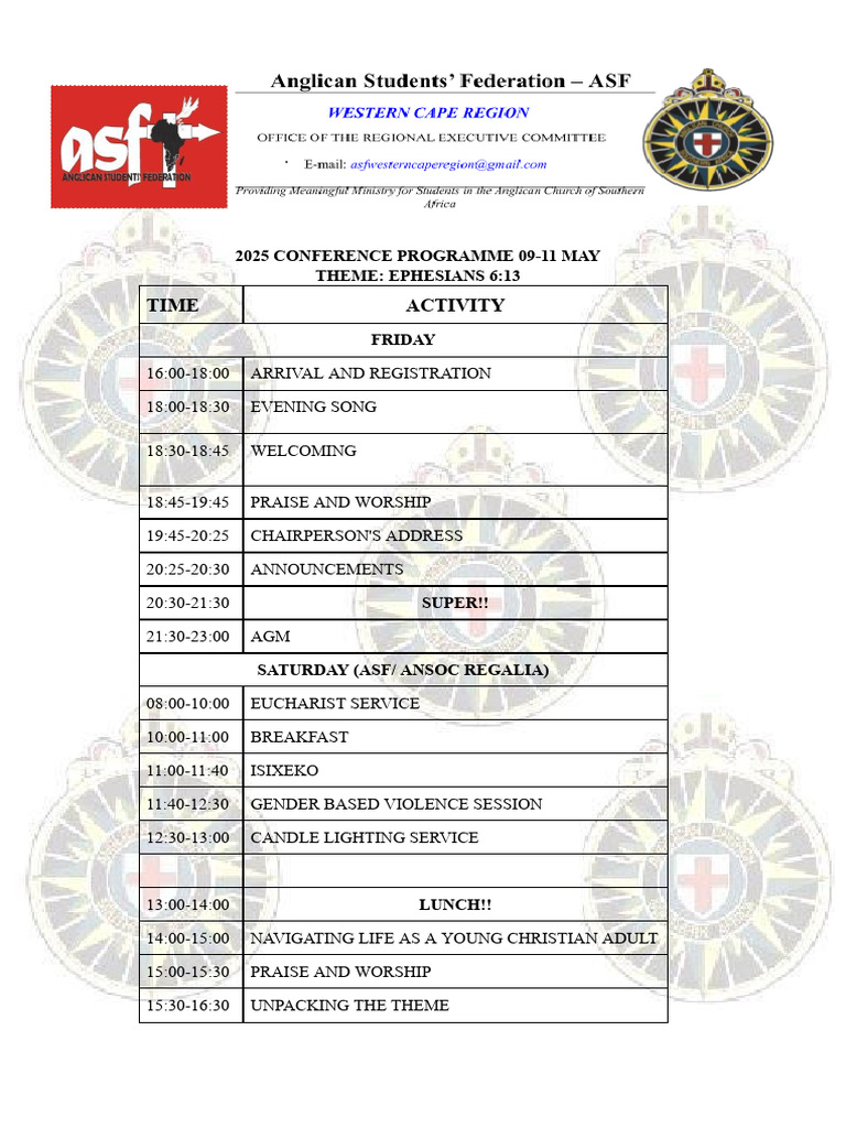 Asf Conference Programme Final | PDF