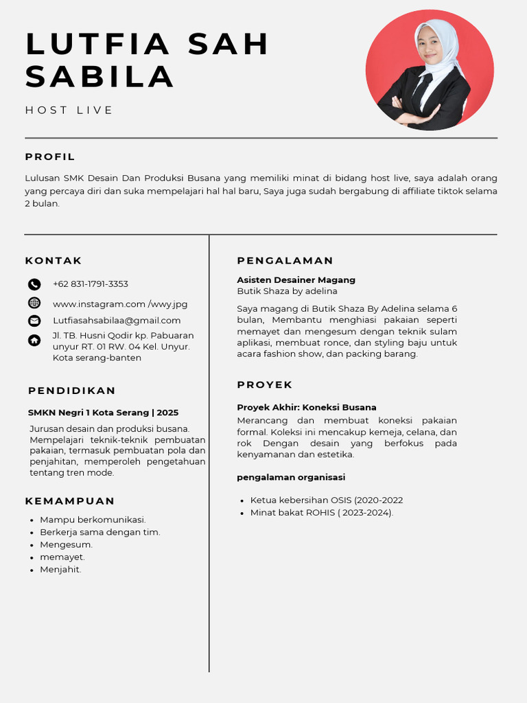 Putih Netral Minimalis Profesional CV Resume_20250506_221029_0000 | PDF