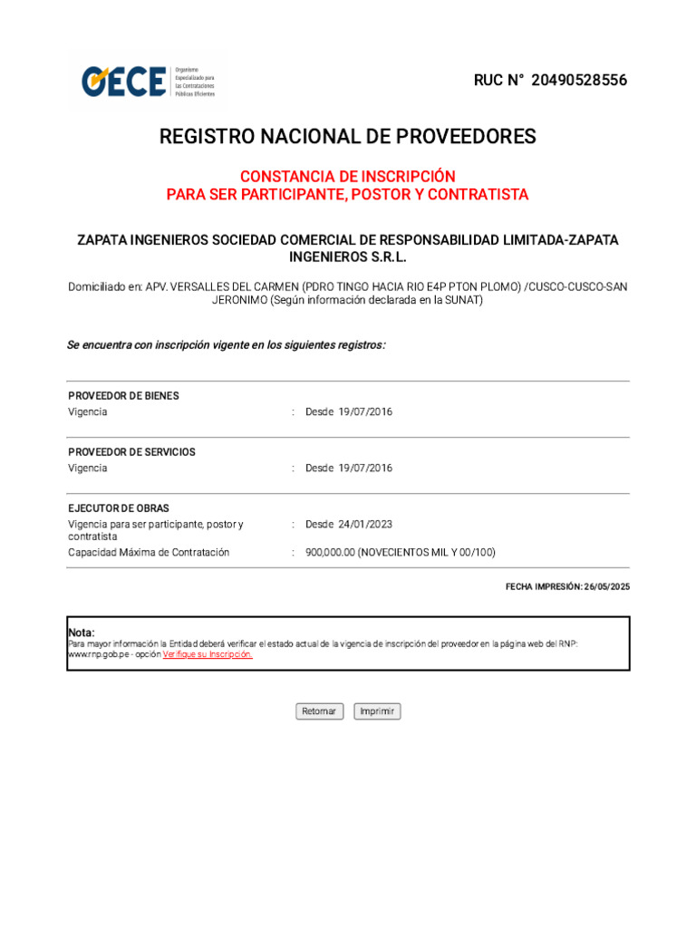 Constancia Del RNP | PDF