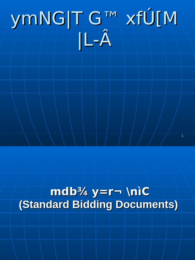 4 Standard Bidding Document | PDF