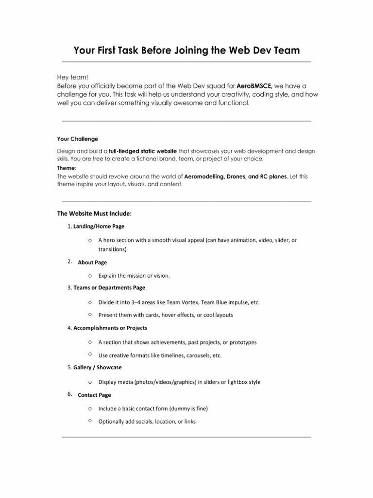 AeroBMSCE - WEB DEV - Task | PDF