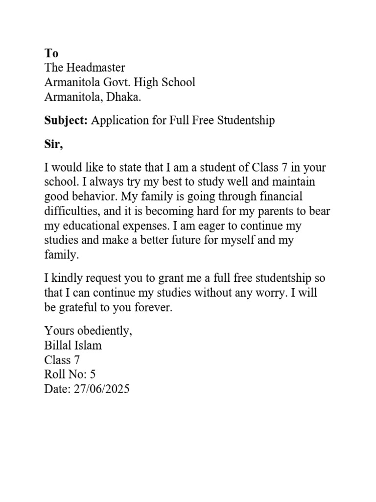 Student Applications and Letters from Dhaka | PDF