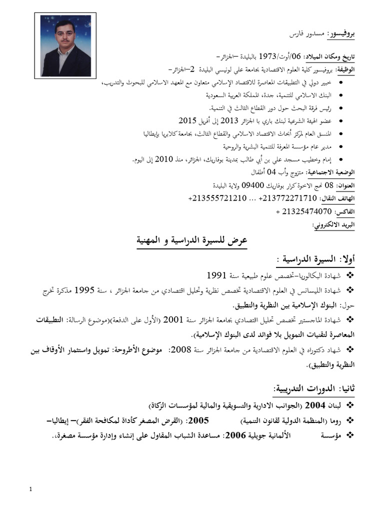 Faris Masdor CV | PDF