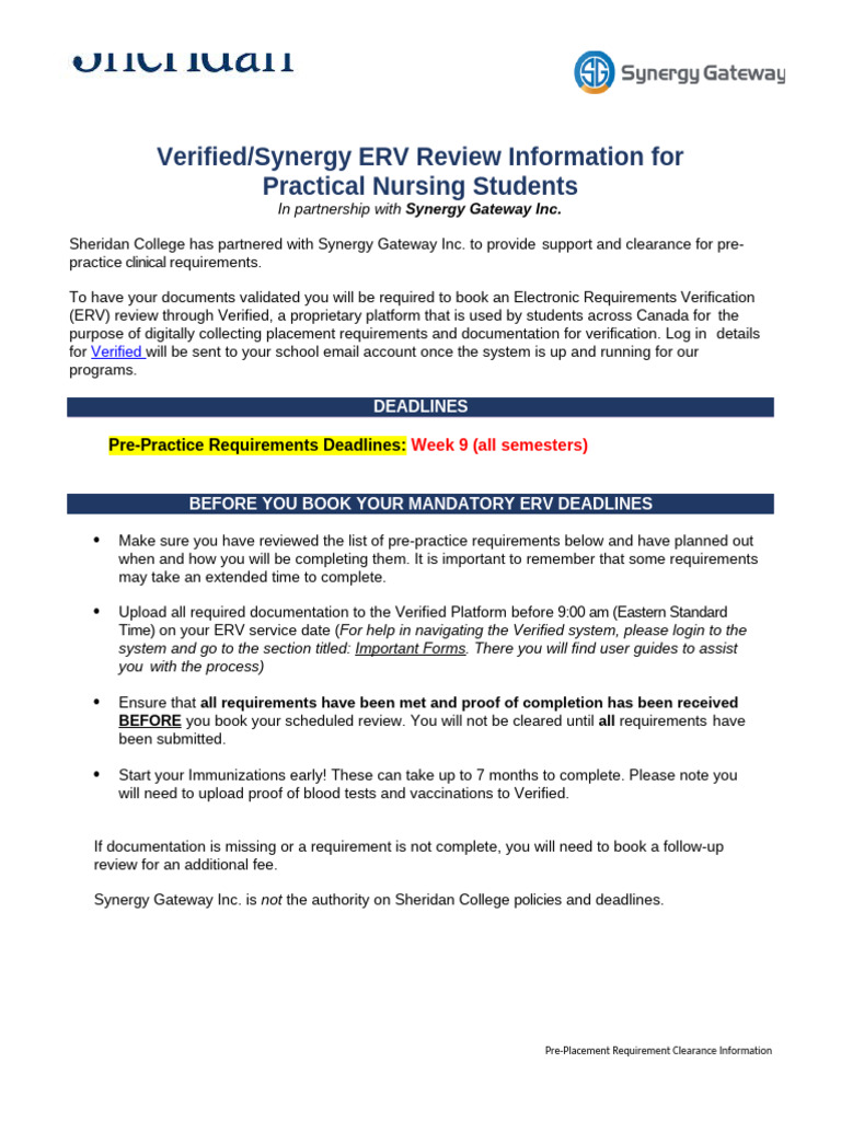 Practical Nursing Year 1 ERV Package - TBchange | PDF | Vaccines | Vaccination