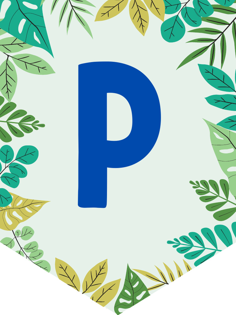 Colorido Hojas Letras Banderín para El Aula | PDF