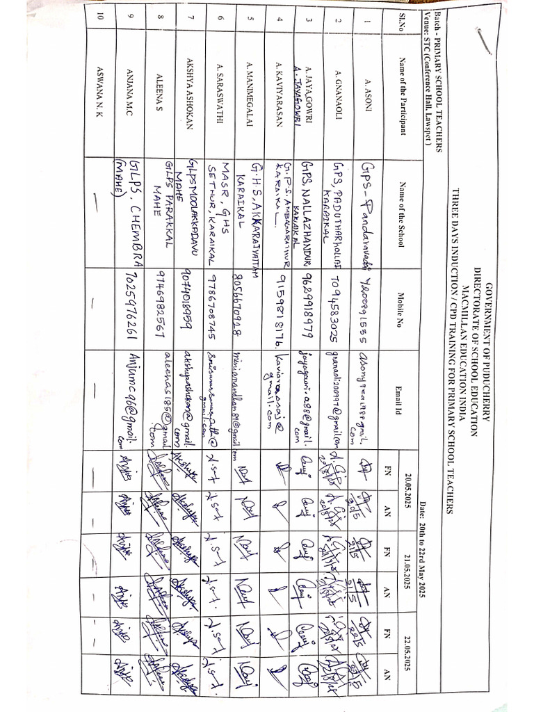 STC - Day3 Attendance | PDF