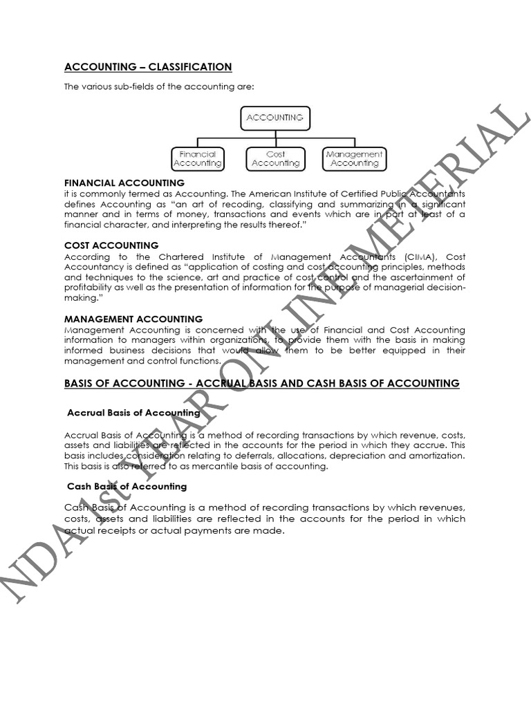 Accounting Classification and Principles | PDF | Debits And Credits ...