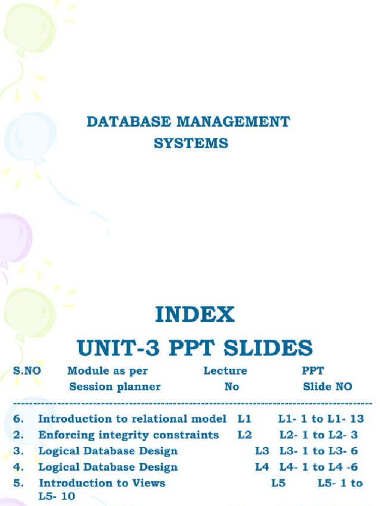Dbms Unit 2 | PDF