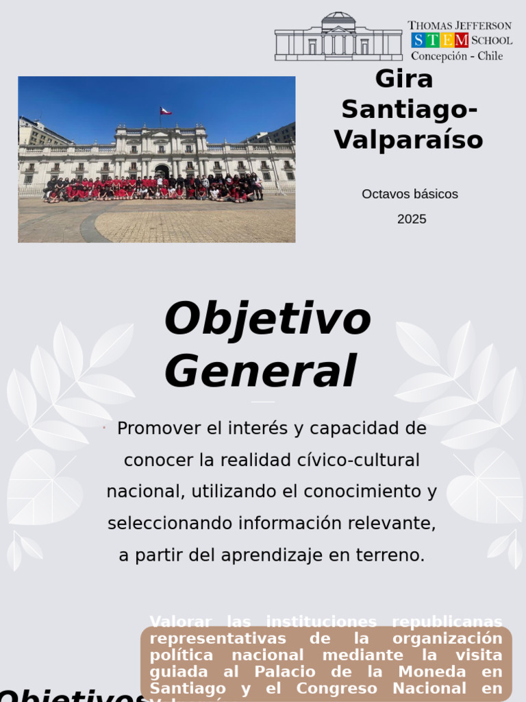 Presentación Viaje Stgo-Valpo 2025 Checked | PDF | Santiago | Museo