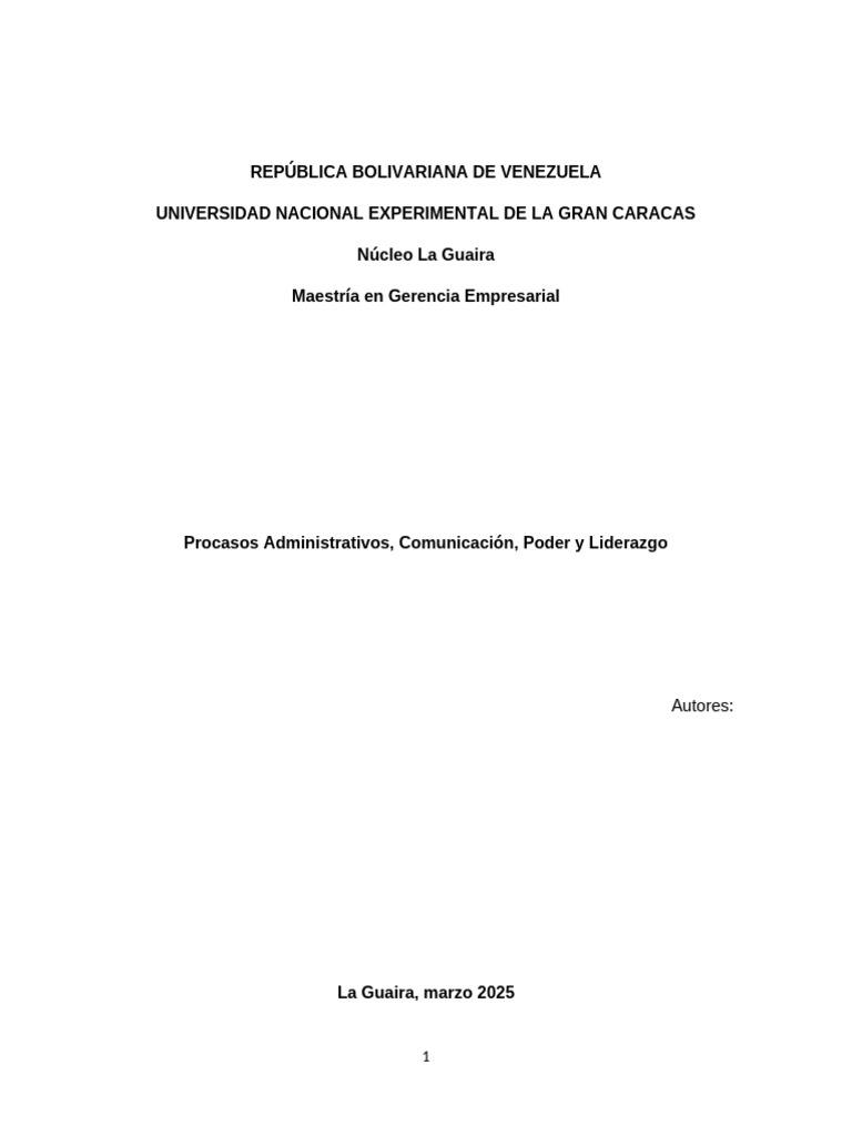Capítulo 1 Nerica | PDF | Liderazgo | Planificación