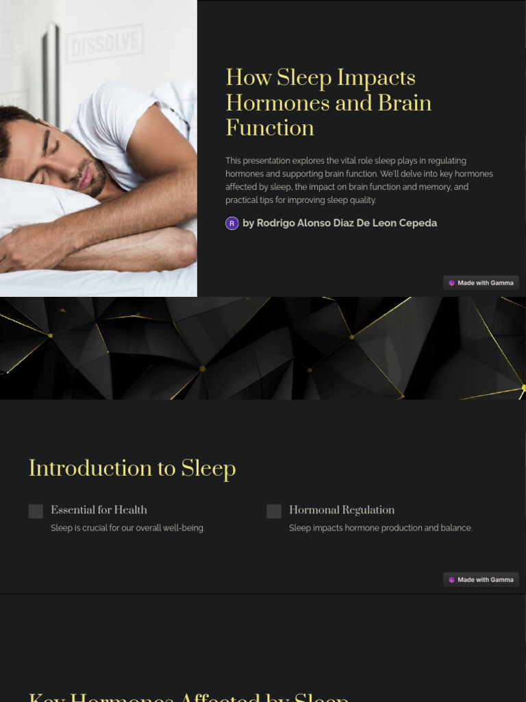 How Sleep Impacts Hormones and Brain Function | PDF