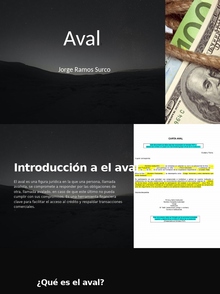 Guía Completa sobre el Aval Financiero | PDF | Bancos | Pagos