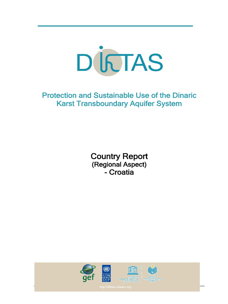 DIKTAS Country Report - Croatia | PDF | Hydrogeology | Croatia