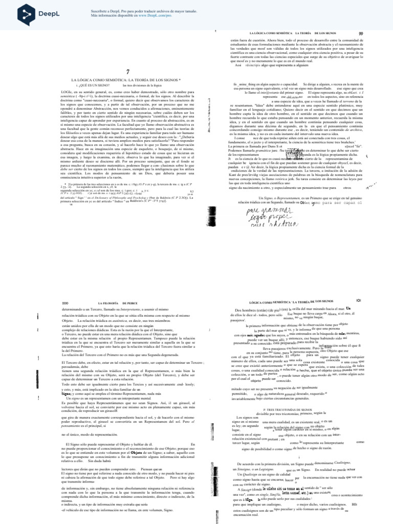 Peirce Logic As Semiotic Es | PDF | Los símbolos | Semiótica