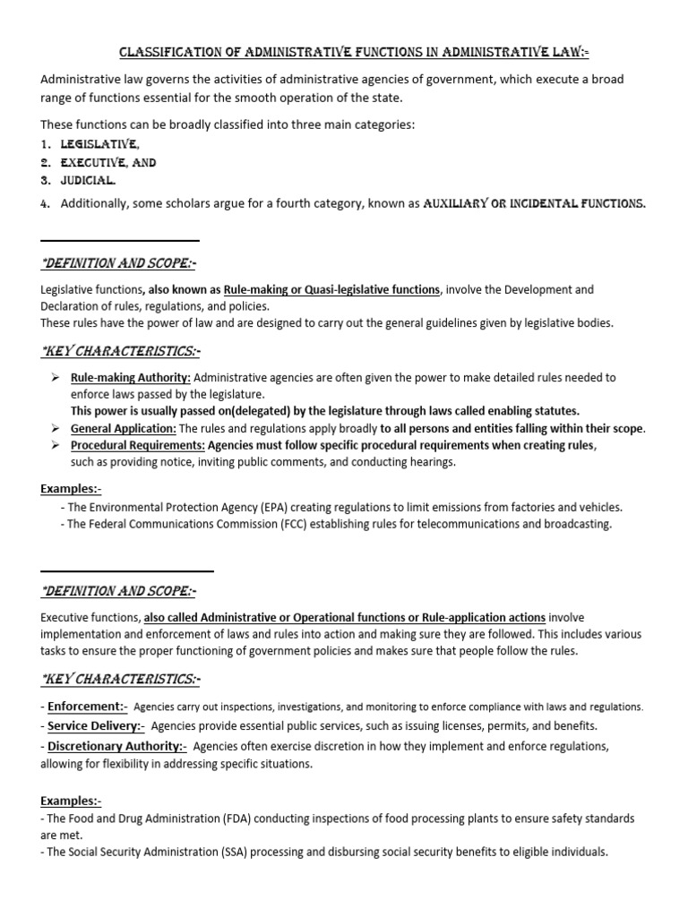 Administrative Functions in Law | PDF | Administrative Law | Adjudication