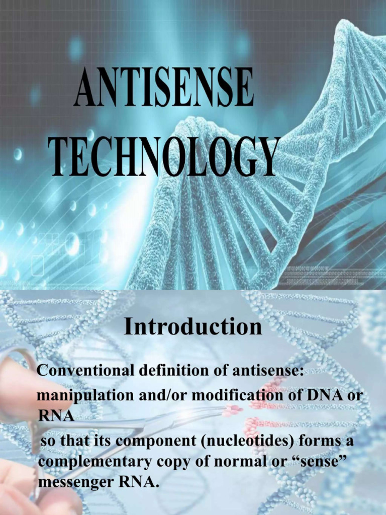 Antisense Technology | PDF | Small Interfering Rna | Oligonucleotide