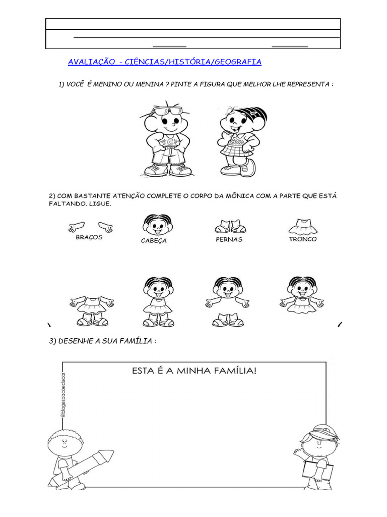 AVALIAÇÃO Integrada Ciencias Historia e Geografia | PDF