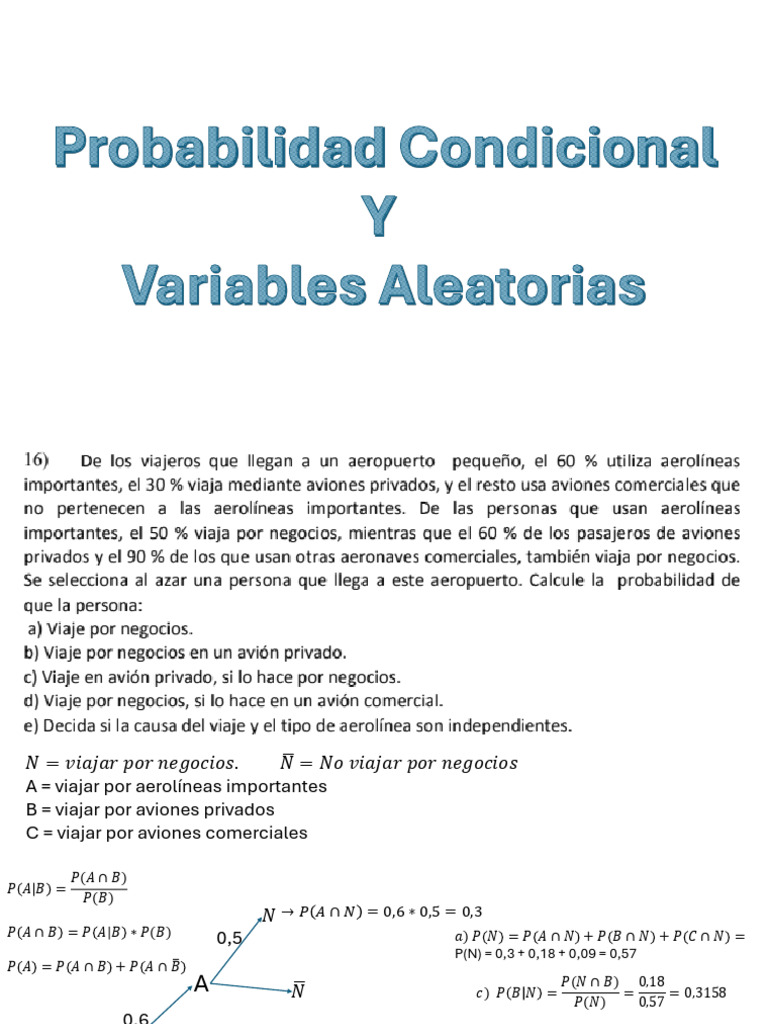 Variables Aleatorias | PDF | Probabilidad | Variable aleatoria