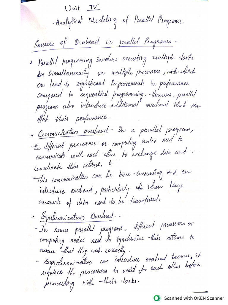 HPC Unit IV Notes | PDF