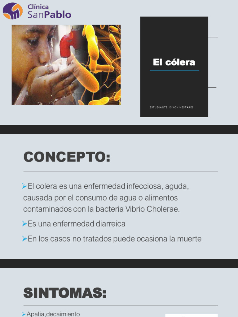 Tarea Sobre El Colera | PDF