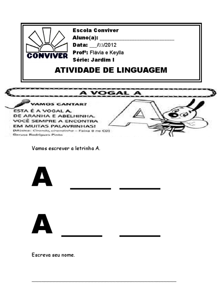 Cabeçario Atividade e Prova | PDF