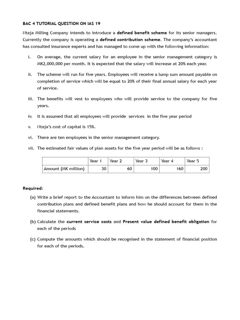 Ias 19 Tutorial | PDF