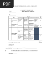 Csec English Sba Rubric (Mark Scheme) | PDF | Rubric (Academic) | Vocabulary