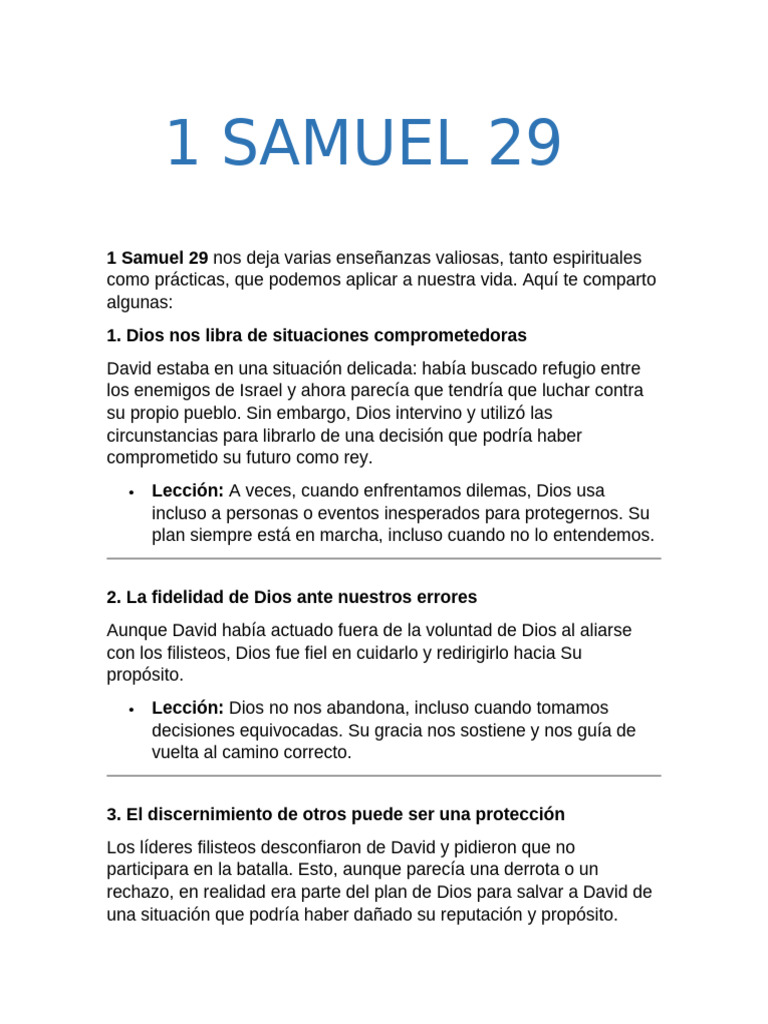 1 Samuel 29 | PDF | David | Dios