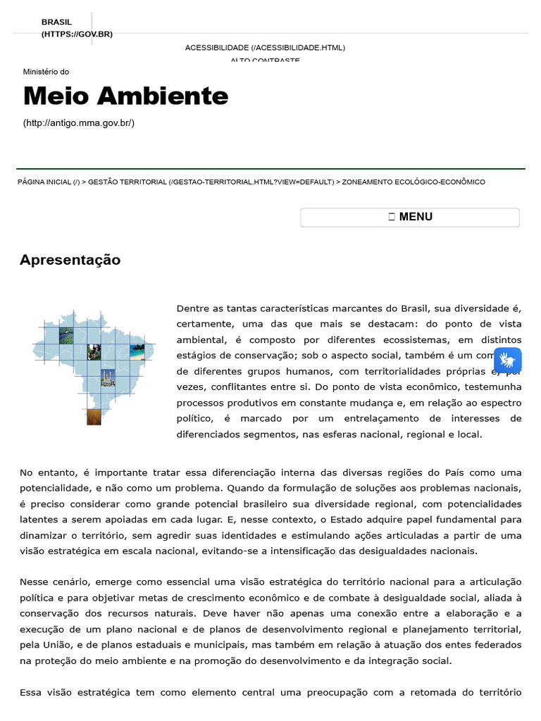 Zoneamento Ecológico-Econômico | PDF | Ambiente natural | Biodiversidade