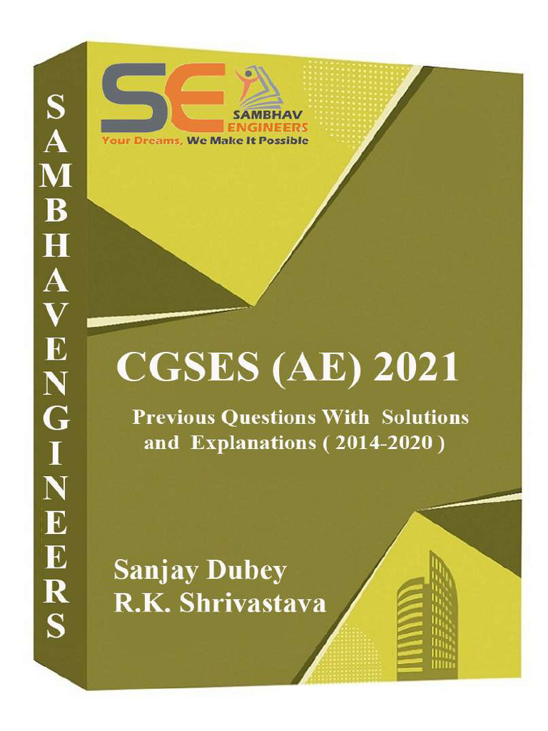 CGPSC Pre. Year Que. and Exp. 2021 Demo | PDF