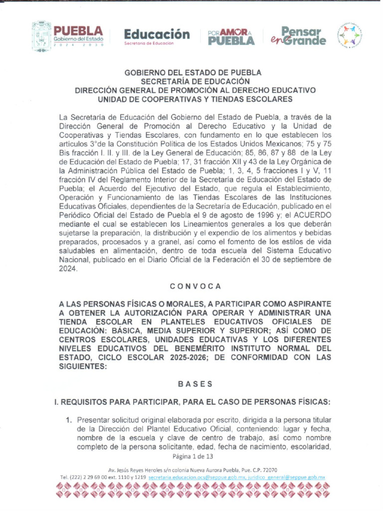 Convocatoria UCTE 2025 | PDF