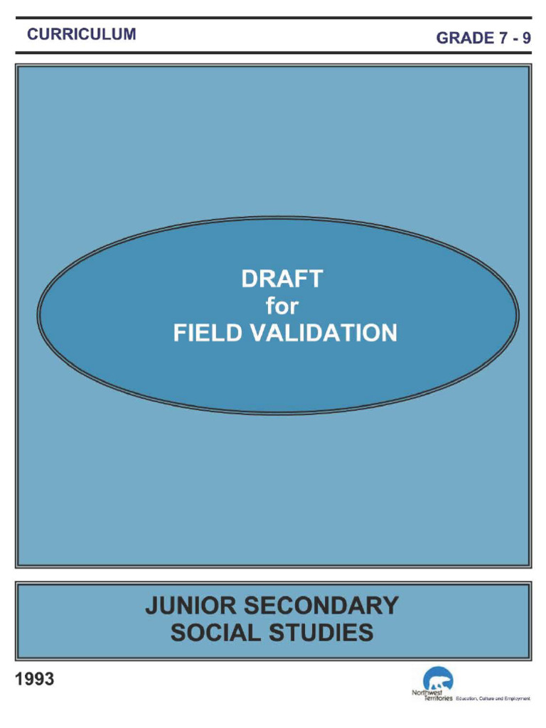 Junior Secondary Social Studies: Curriculum GRADE 7-9 | PDF | Knowledge ...