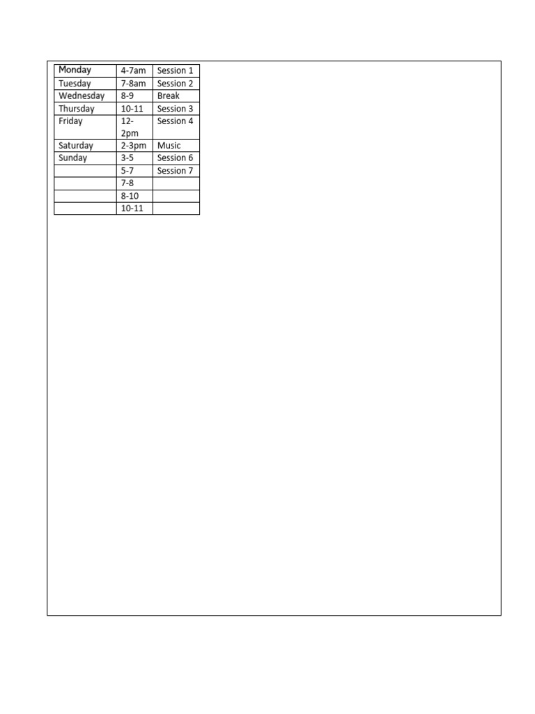 Daily Discipline Routine | PDF