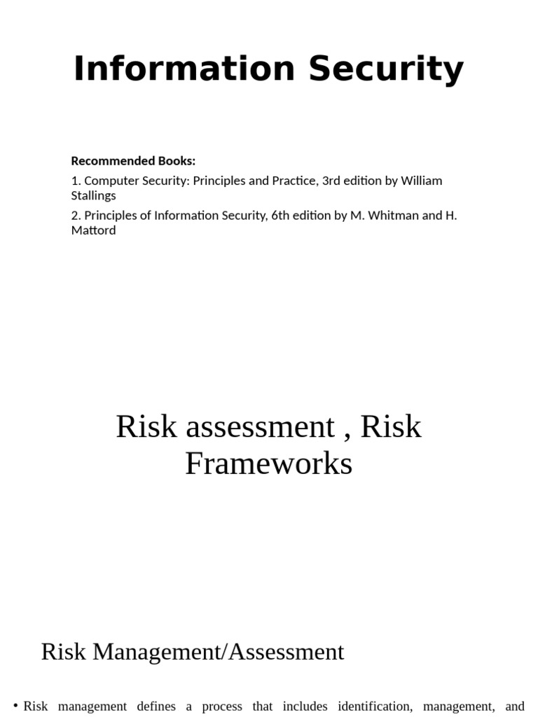 Risk Assesment, Management, Ethic Etc | PDF | Computer Security | Security