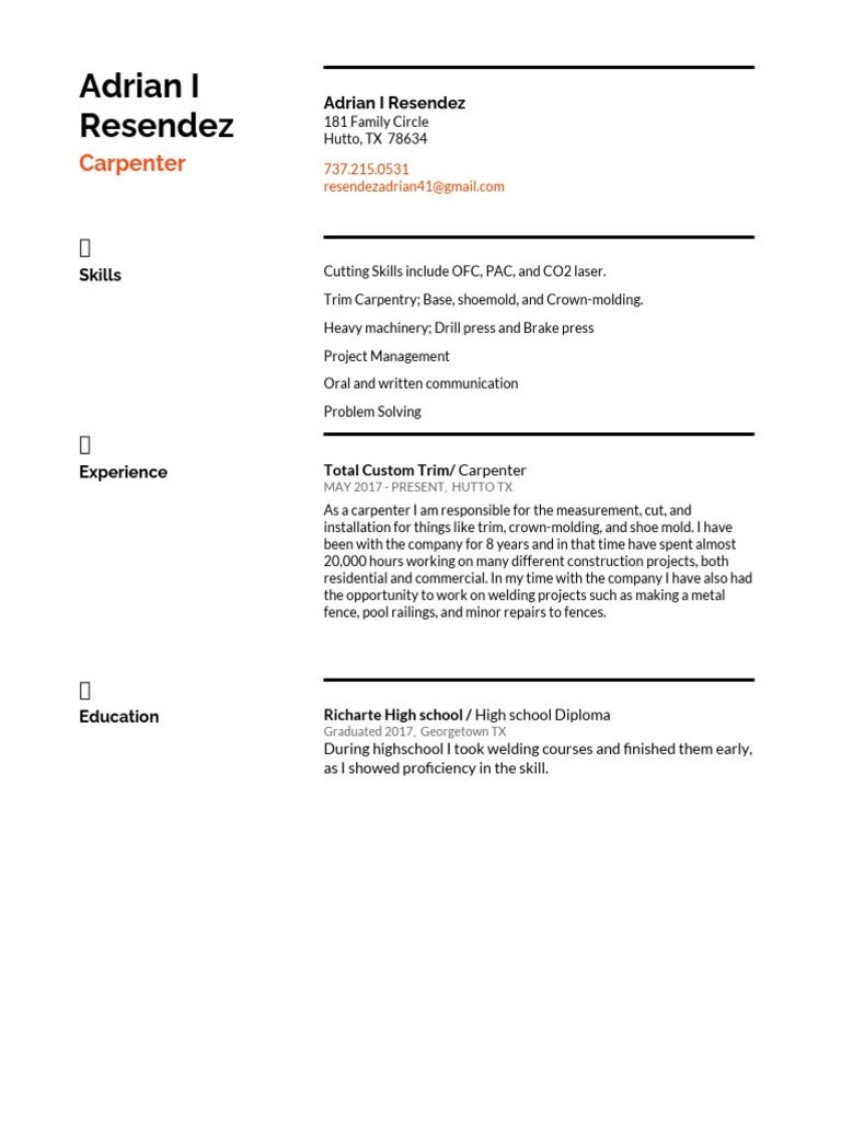 Resume - Adrian Resendez | PDF