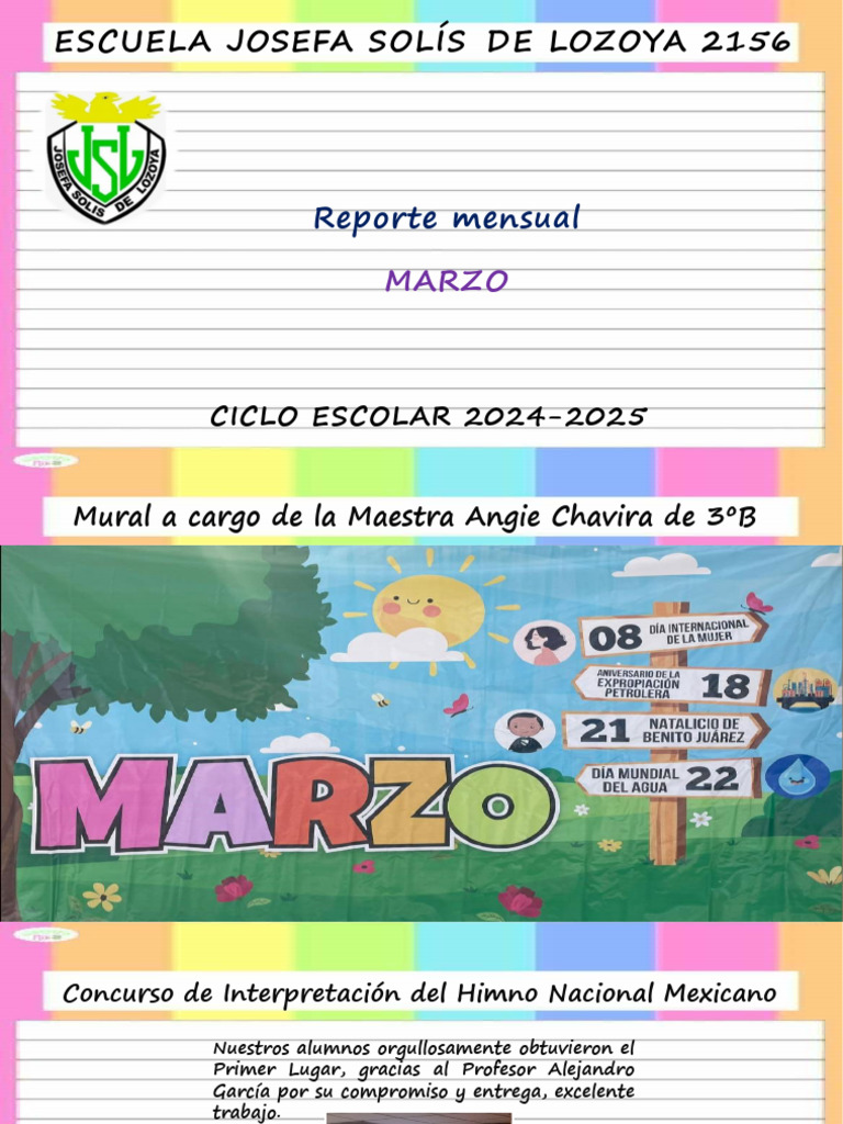 Reporte Mensual Marzo | PDF