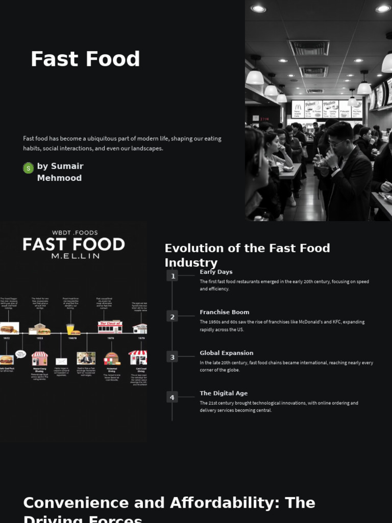The Rise and Reign of Fast Food | PDF | Fast Food | Sustainability