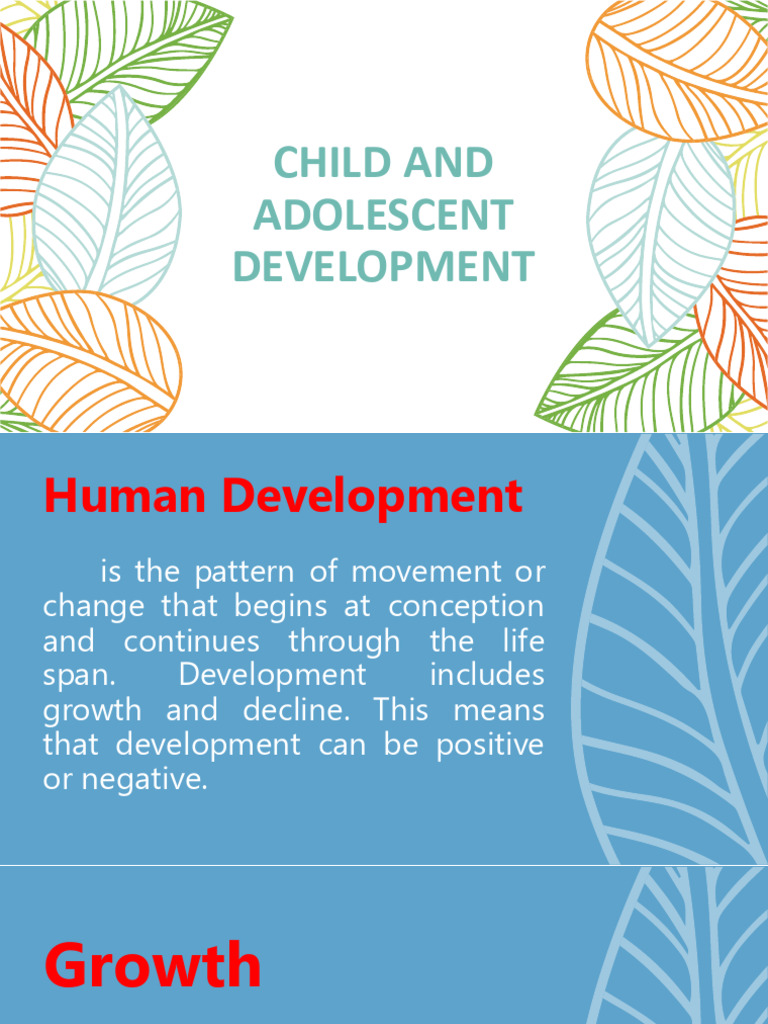 Child and Adolescent Development | PDF | Cognitive Development | Schema ...