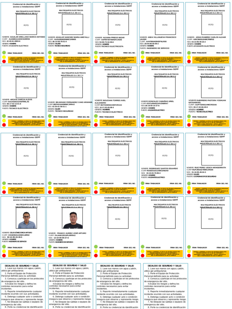 Credencial Contratista GEPP FINAL | PDF